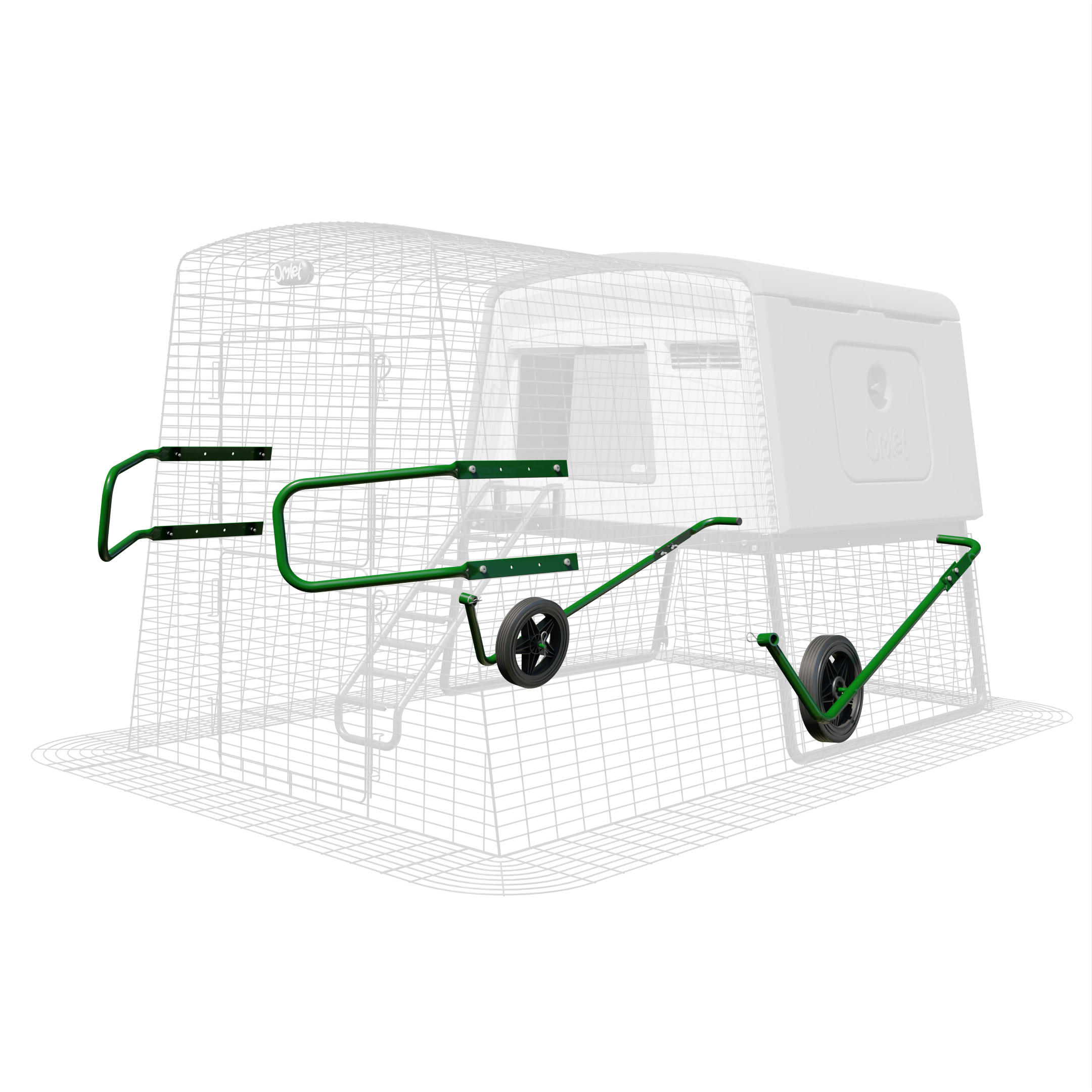 Eglu Cube – Räder-Set + Tragegriffe | Omlet