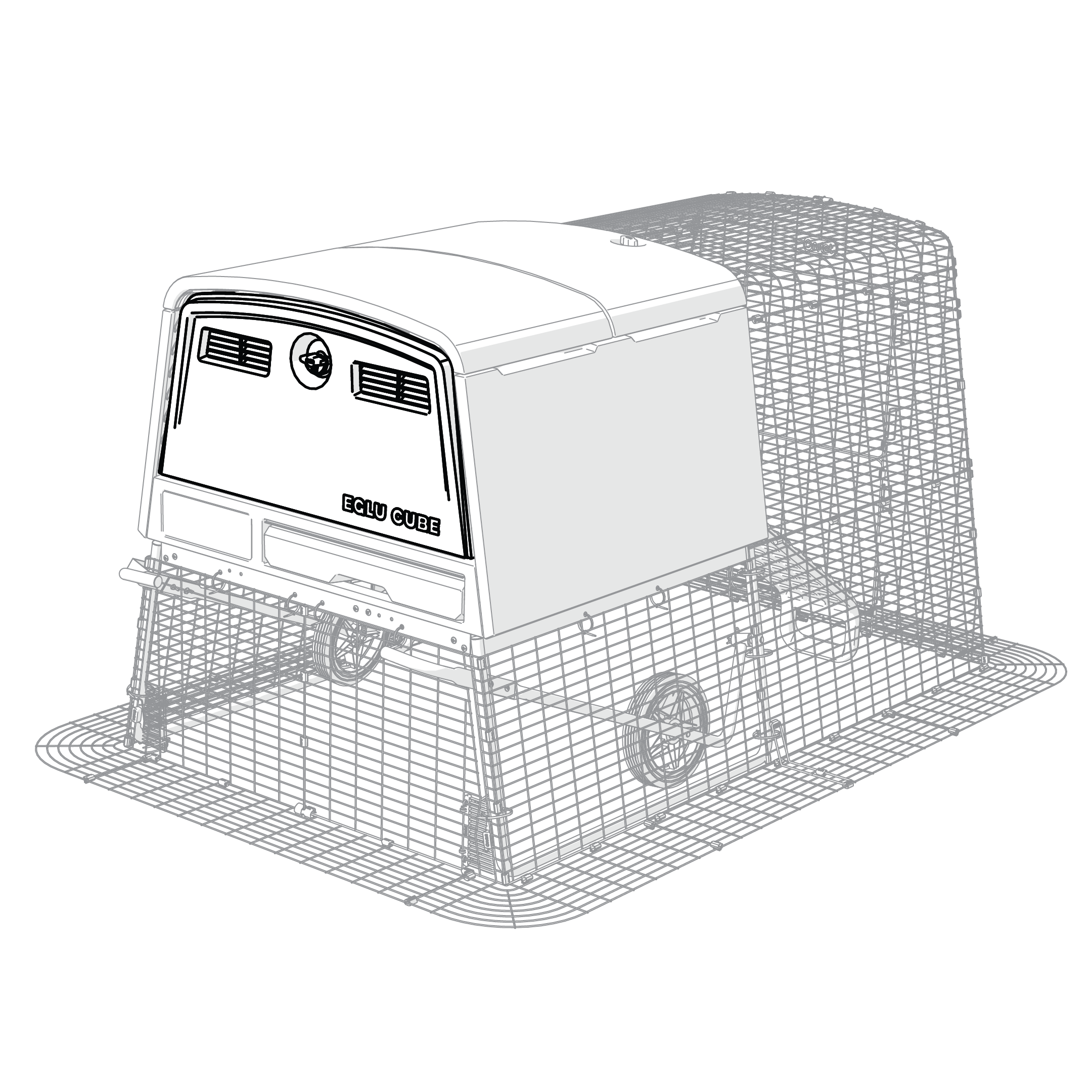 Eglu Cube Mk2 Hintertür | Omlet